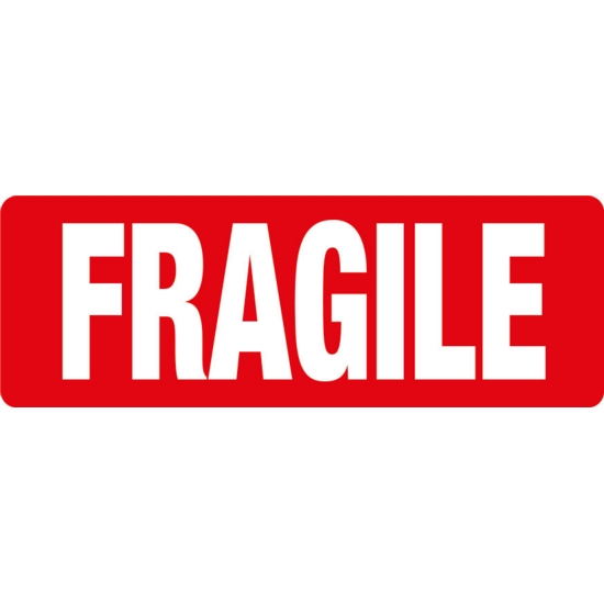 The Packaging Depot - 148mmx50mm Label Printed Fragile (500 Per Roll ...
