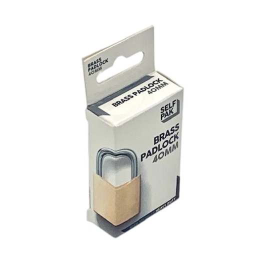 The Packaging Depot40mm Self Pak Brass Padlocks Keyed To Differ
