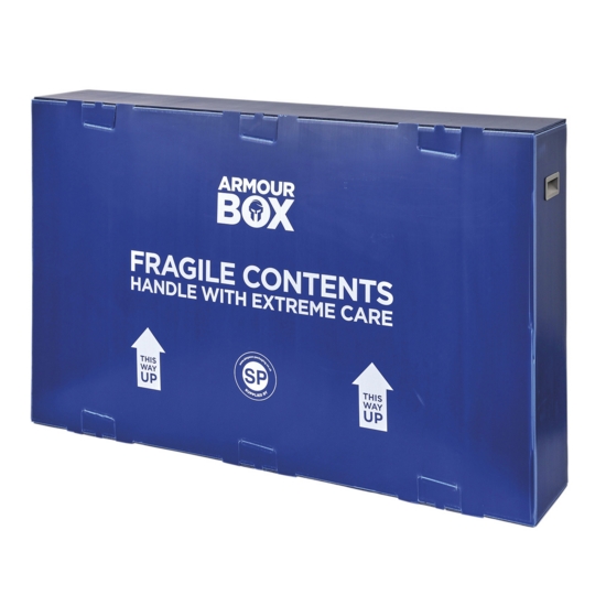 The Packaging Depot - Navy Blue Correx TV/Picture Armour Box ...