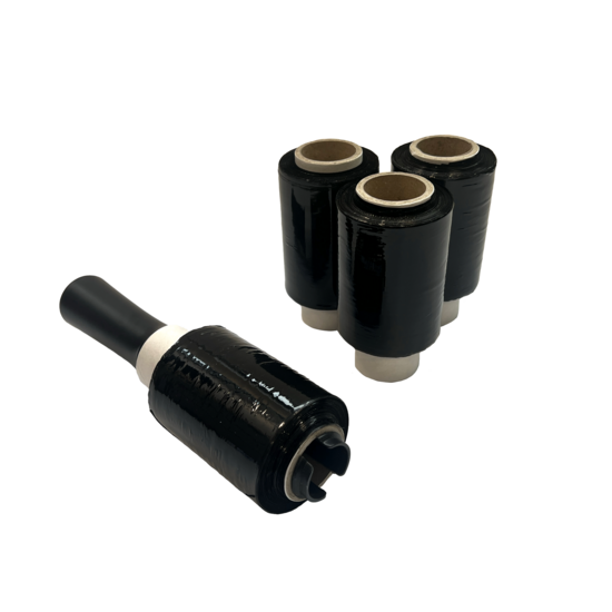 The Packaging Depot - 100mmx150mtr Black Handy Wrap Stretch Film No ...