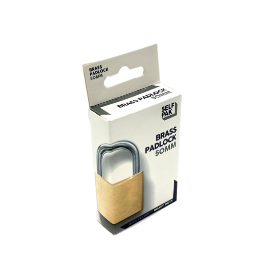 The Packaging Depot50mm Self Pak Brass Padlocks Keyed To Differ